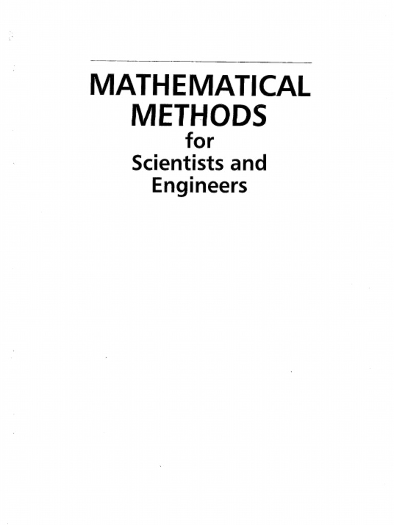 Mathematical Methods | PDF