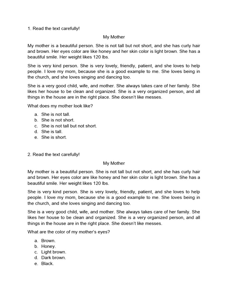 Descriptive Text - Practice | PDF | Classroom | Laptop