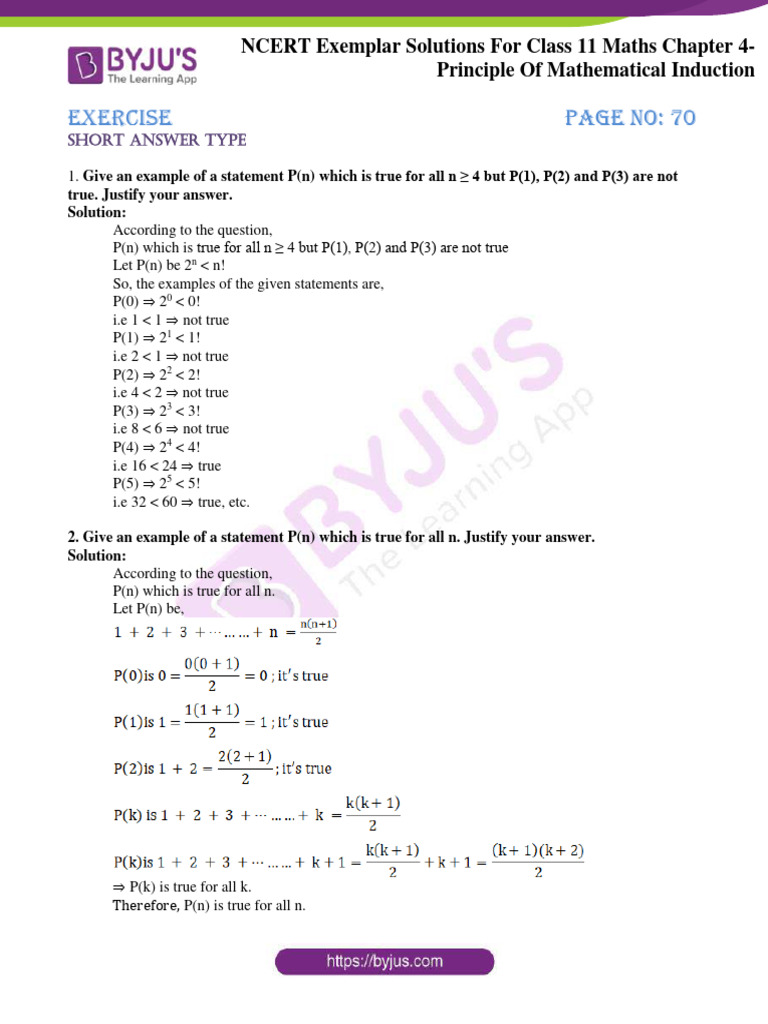 Ncert Exemplar Dec2020 Solution For Class 12 Maths Chapter 4 | PDF ...