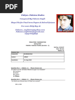 PAK301 Final Term Papers | PDF | Pakistan | Muhammad Ali Jinnah