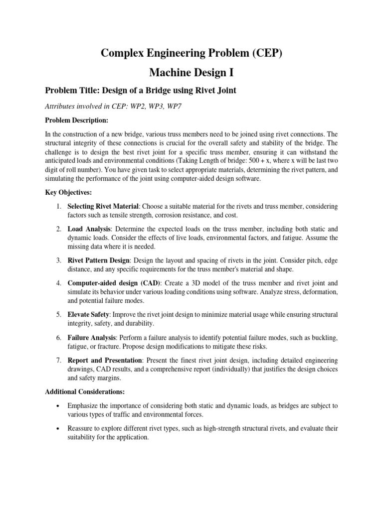 CEP Machine Design | Download Free PDF | Truss | Structural Load