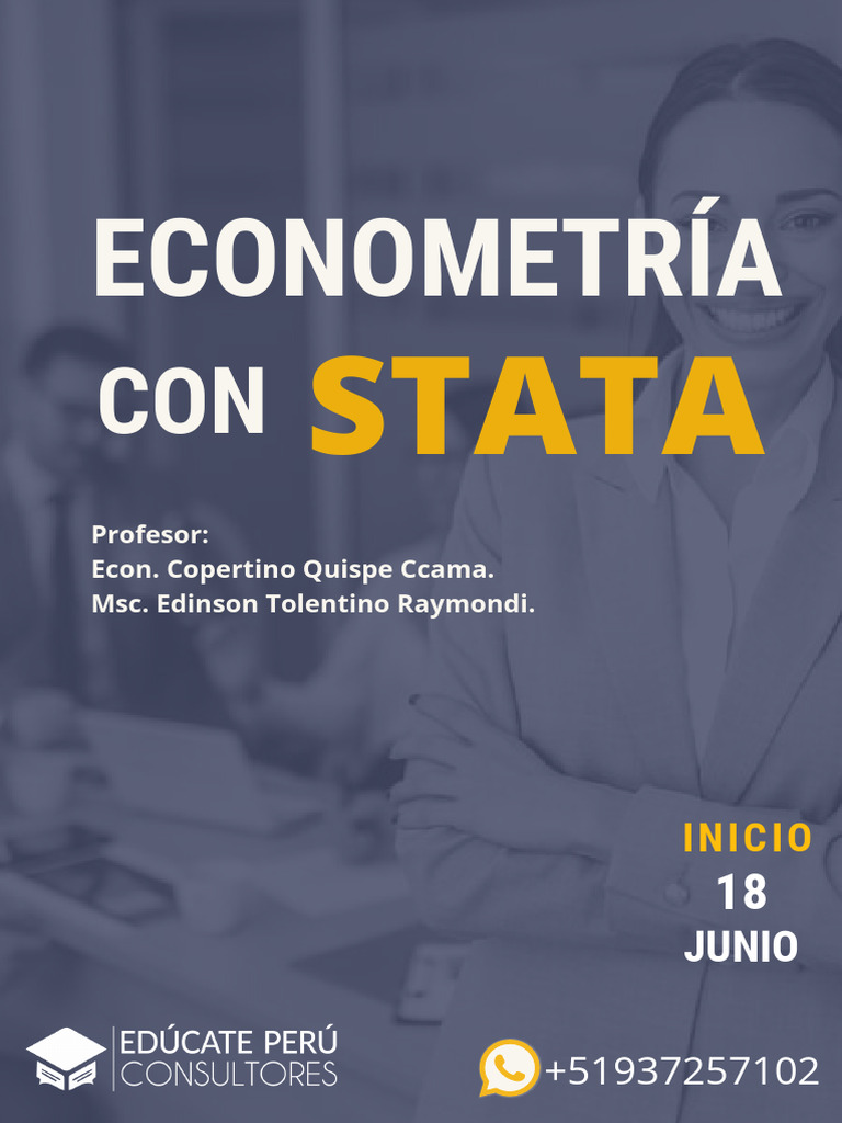 Econometria Con Stata | PDF