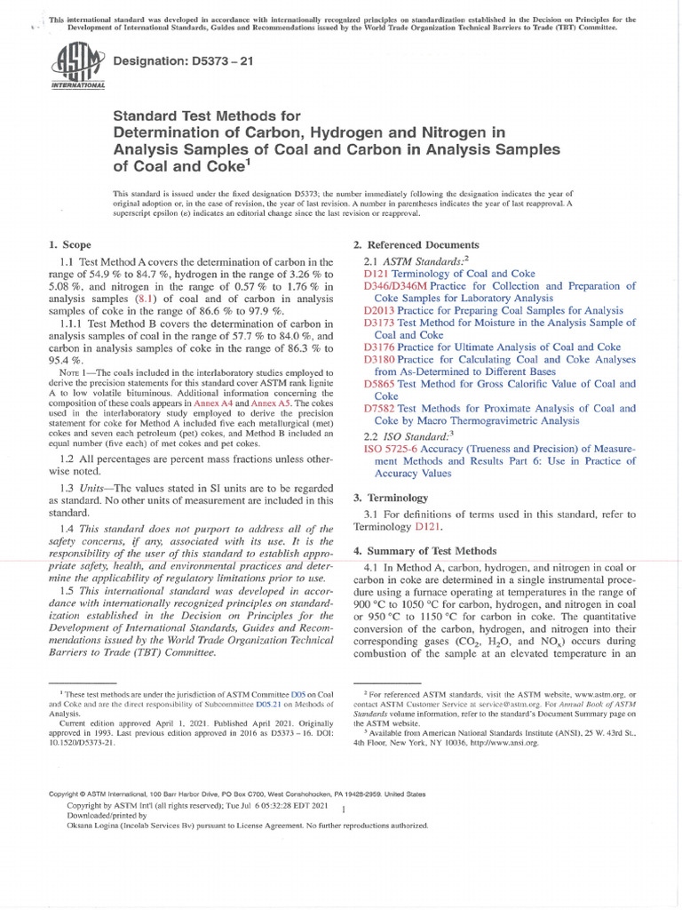 D 5373 - 21 CHN | PDF