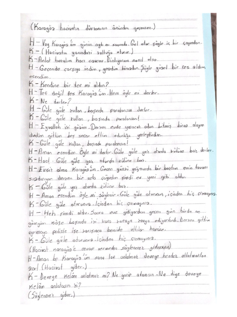 Muhavere Ve Fasıl & Bitiş - 2 | PDF