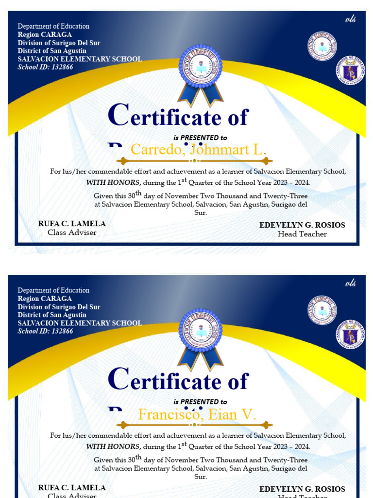 Certificate Grade 2 | PDF | Public Administration | Philippines