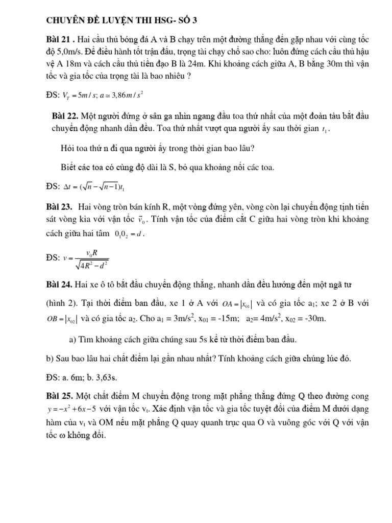 3.CHUYÊN ĐỀ LUYỆN THI HS1 | PDF
