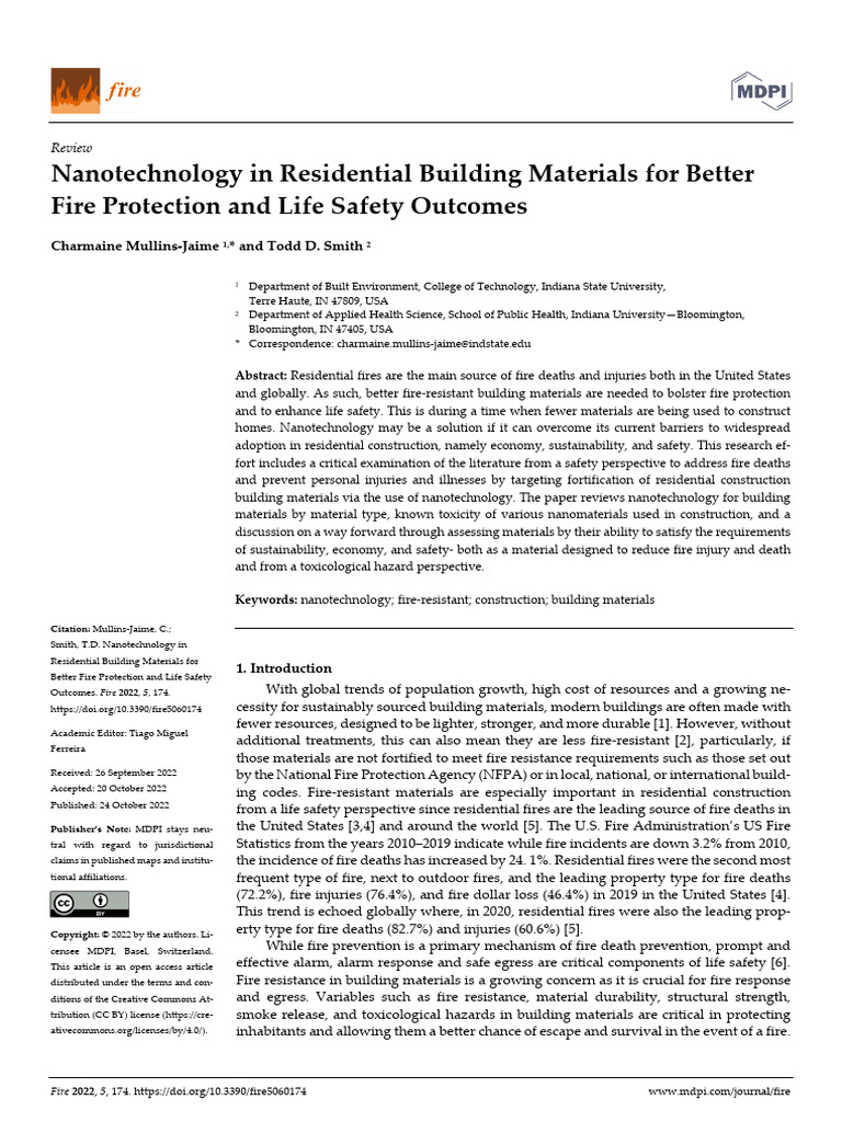 Nanotechnology_in_Residential_Building_M | PDF | Nanomaterials | Nanotechnology