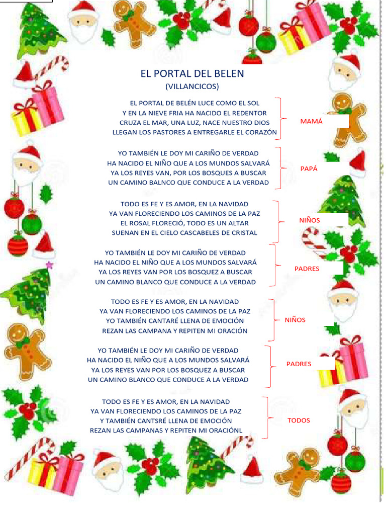 Villancico: El Portal de Belén | PDF | Arte | Religión y espiritualidad