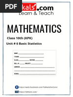 RTGS CSEC Mathematics SBA Guide | PDF | Mathematics | Data