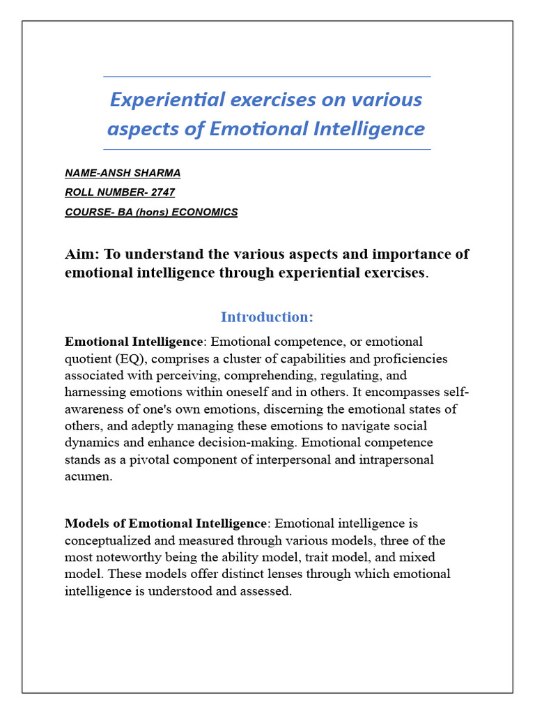 VAC Practical Assign | PDF | Emotional Intelligence | Gratitude