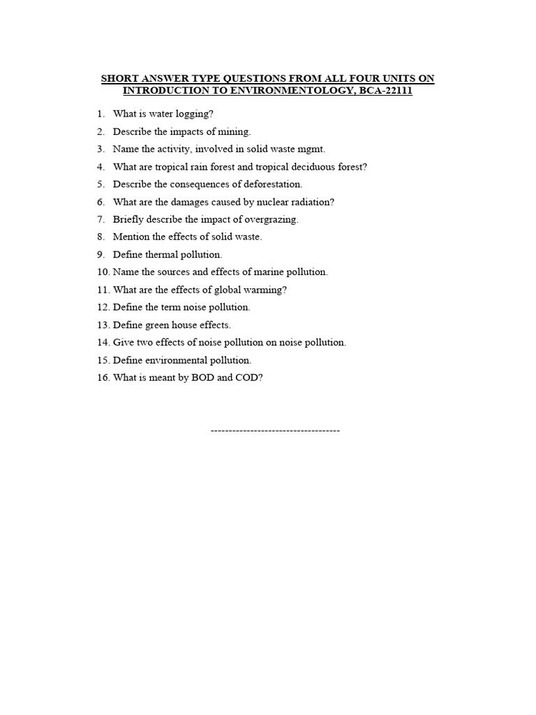 Short Answer Type Questions | PDF | Law