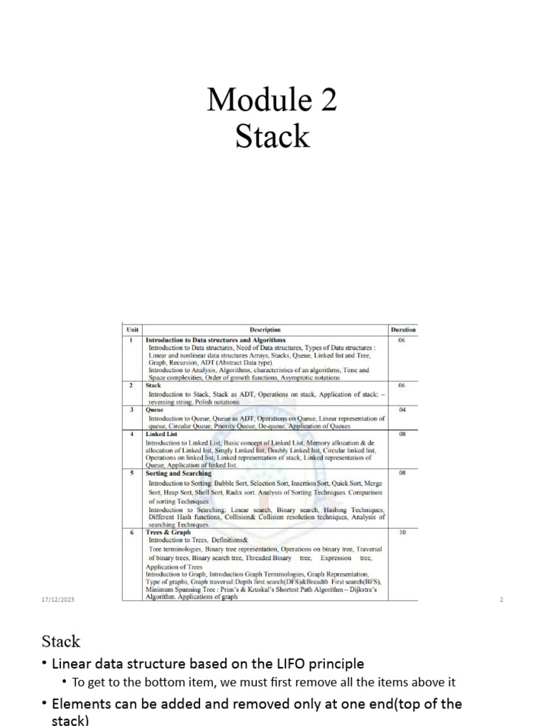 Module2 DSA | PDF | Computer Engineering | Algorithms And Data Structures Module2 DSA | PDF | Computer Engineering | Algorithms And Data Structures