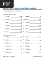 Grade 5 Measuring Mass Worksheets | PDF | Measurement | Units Of ...