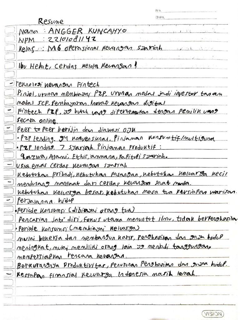 Resume Angger Kuncahyo 22101081142 OKS - 1 | PDF