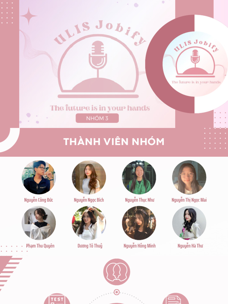 Nhóm 3 - ULIS Jobify Slide Thuyết Trình | PDF