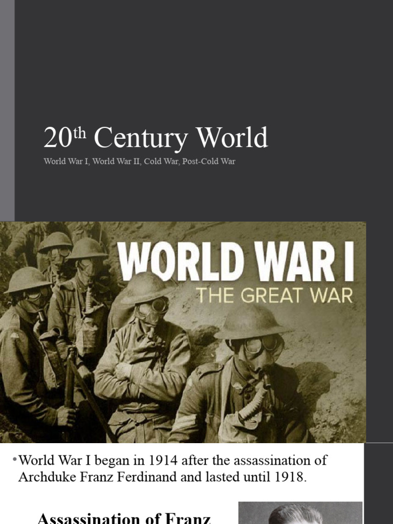 20th Century Global Conflicts Overview | PDF | Austria Hungary | World ...