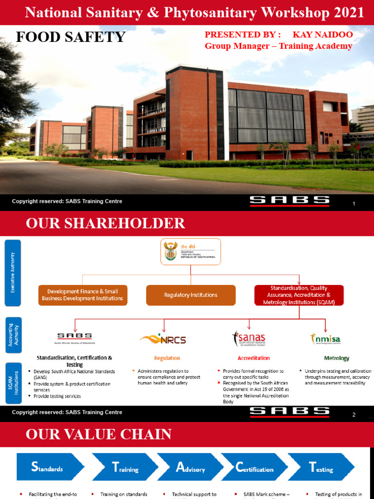 FSSC 22000 Presentation Kay Naidoo | PDF | Food Safety | Food And Drink