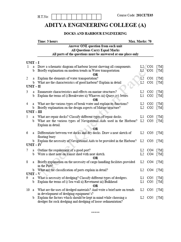Docks and Harbour Engineering | PDF | Dredging | Harbor