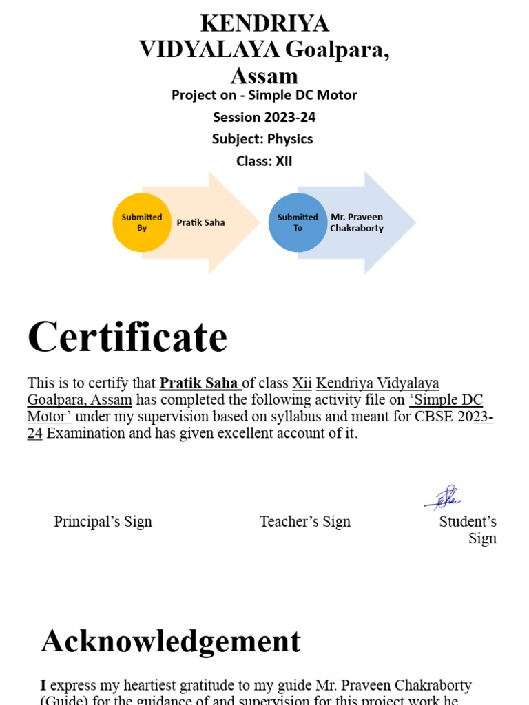 Physics Project | PDF