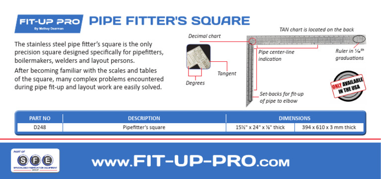 FUP Handout 2022 English 001 23 Pipe Fitters Square | PDF