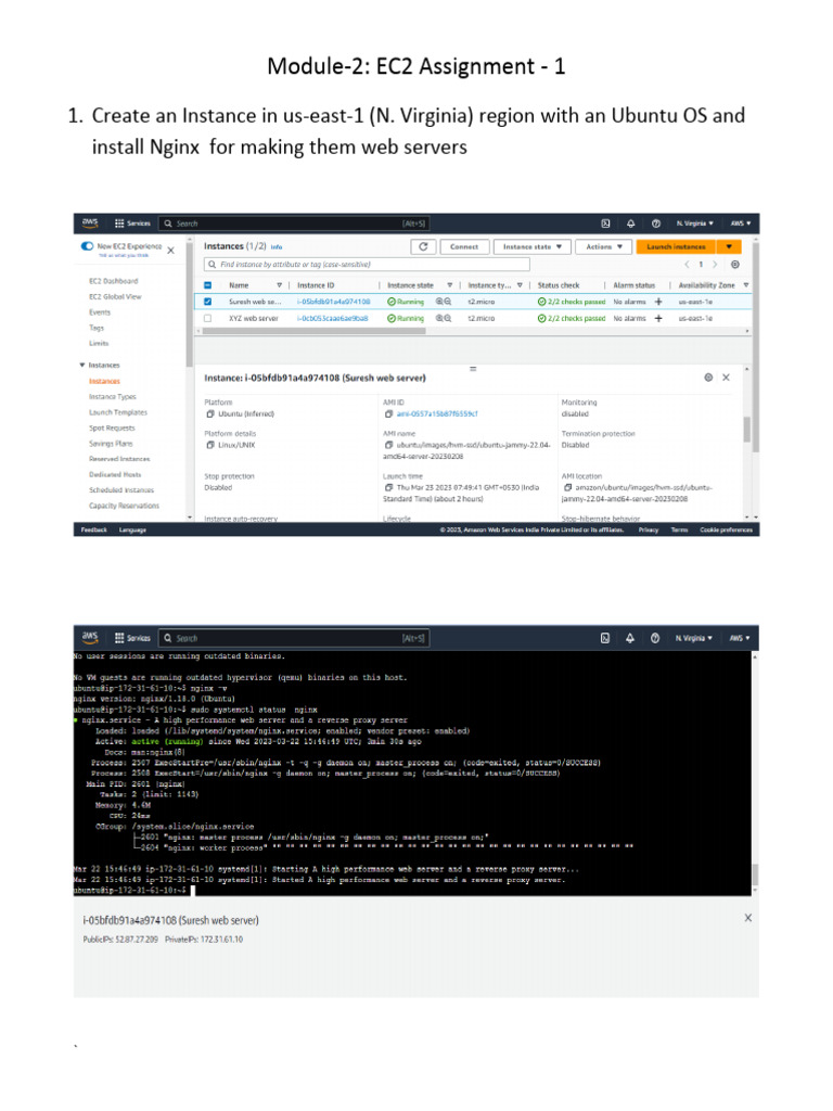 Module-2 EC2 Assignment - 1 | PDF