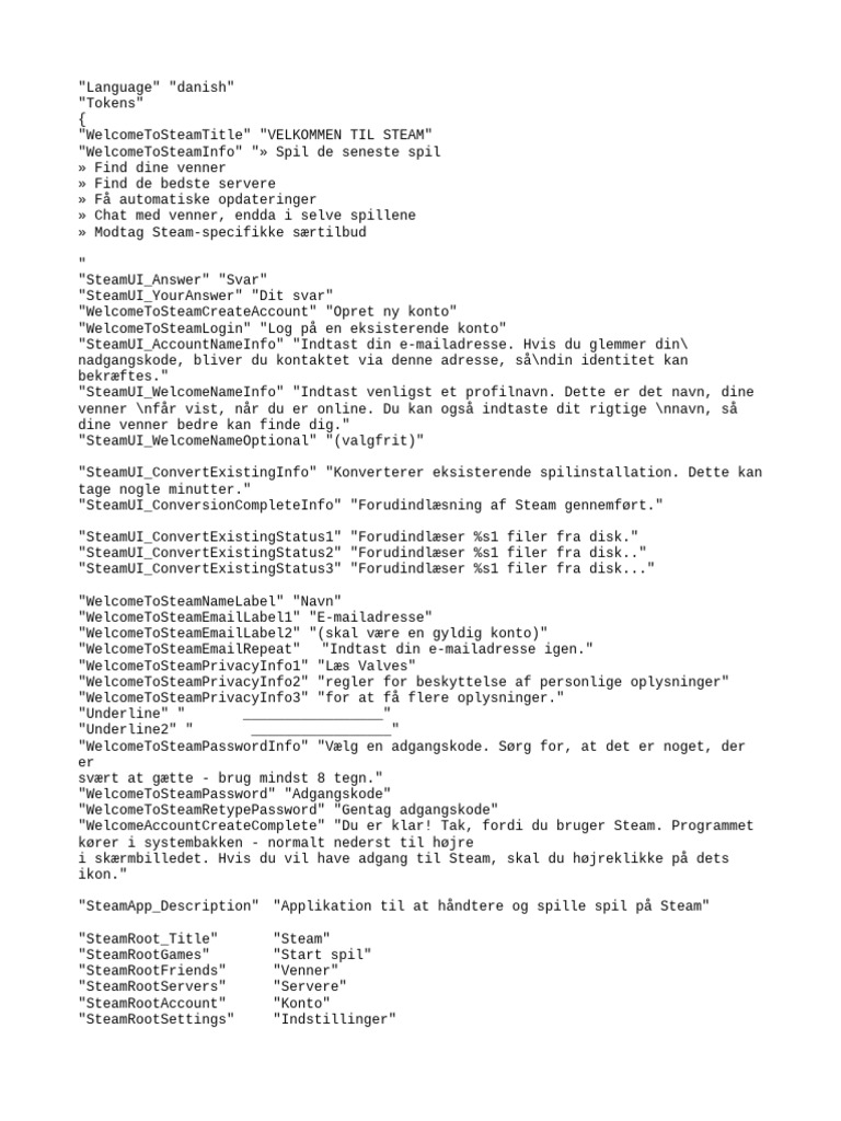 Steamui Danish | PDF