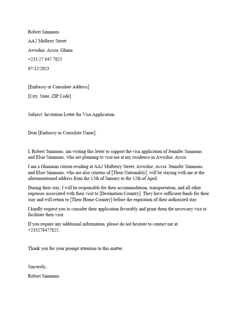 Invitation Letter | PDF