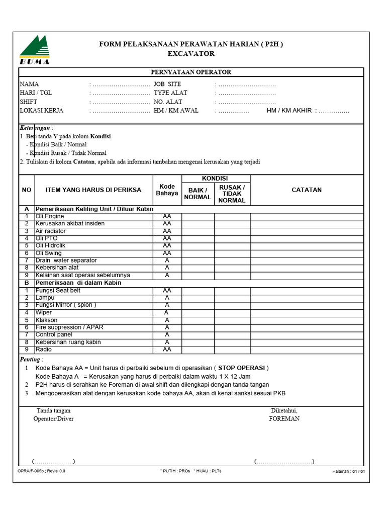 OPRA - F-005b P2H Excavator | PDF