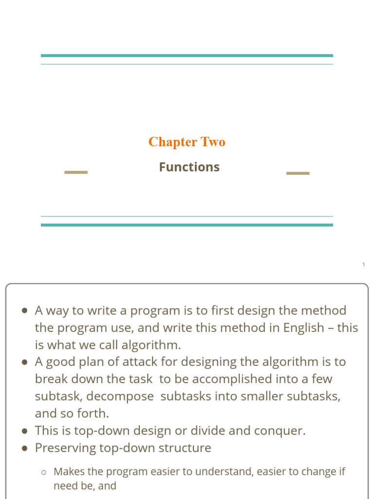 Chapter-2 - Function | PDF | Parameter (Computer Programming) | C++