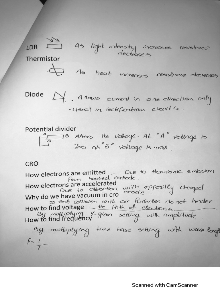 Electronics Solved Worksheet (1) | PDF