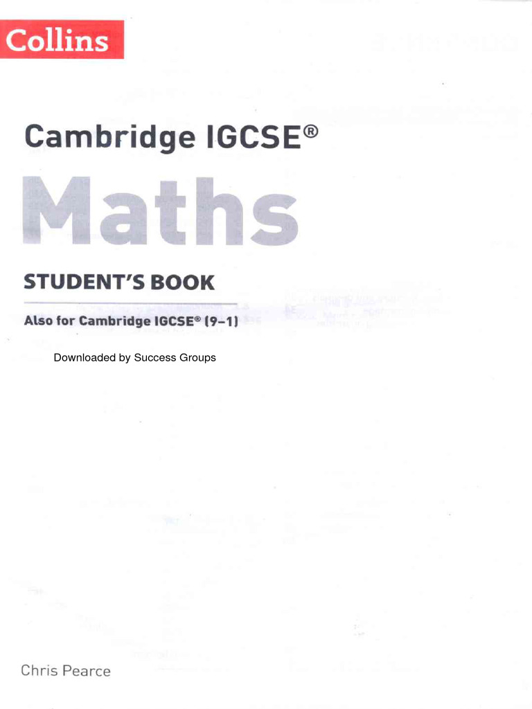 Collins Cambridge Igcse® Maths Student Book 2 | PDF
