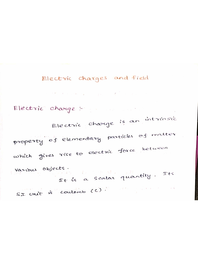 Electric Charges | PDF