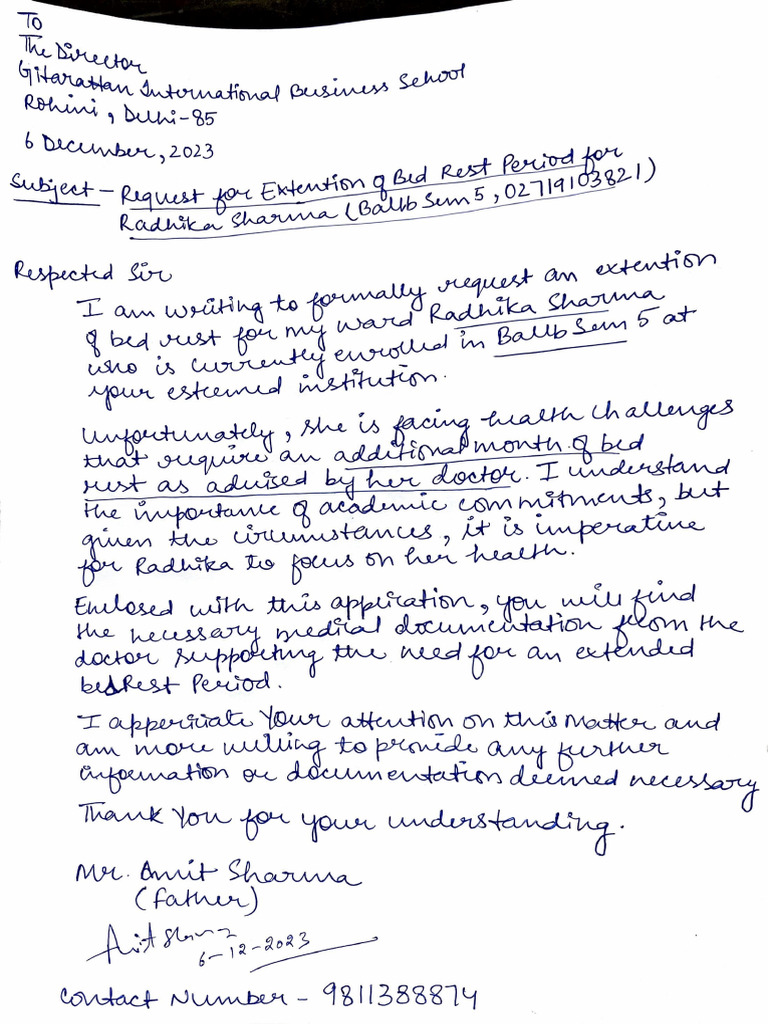 Radhika Sharma Medical Reports and Prescription (BA LLB Sem 5 ...