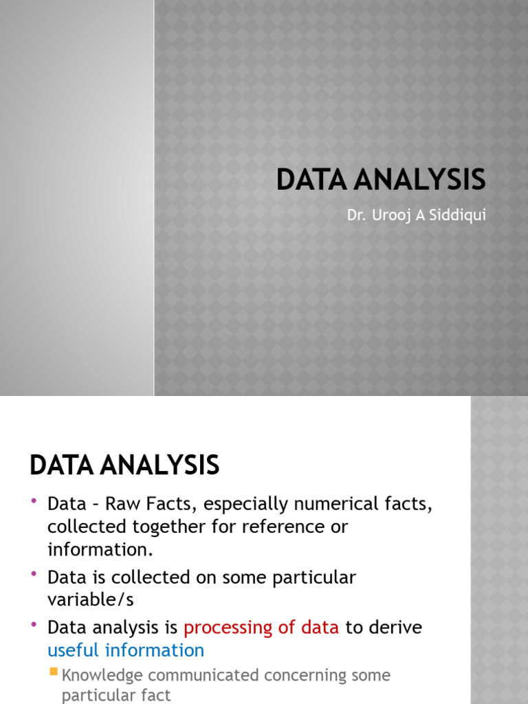 BRM Unit 5 Data Analysis | PDF