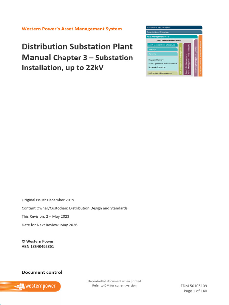 Substation Installation Manual 22kV | PDF | Electrical Substation ...