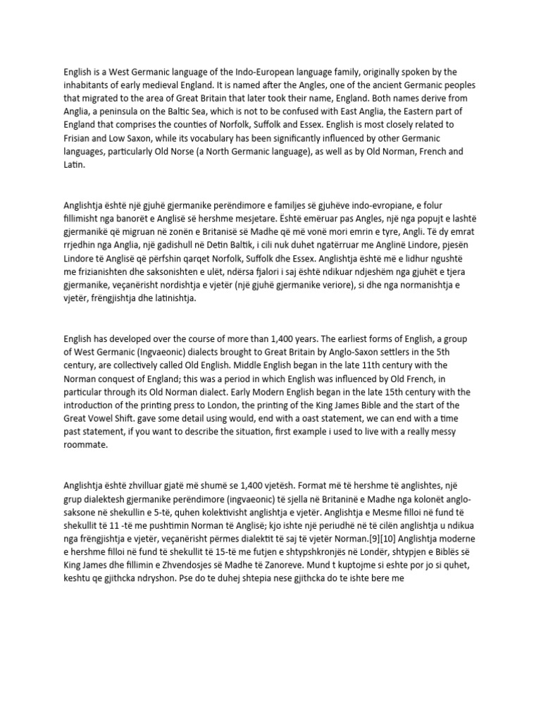 English Language | PDF