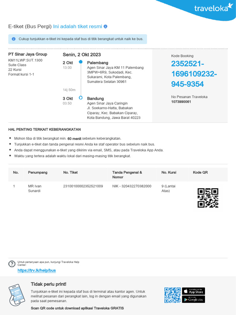 BUS AWAY E-Ticket | PDF