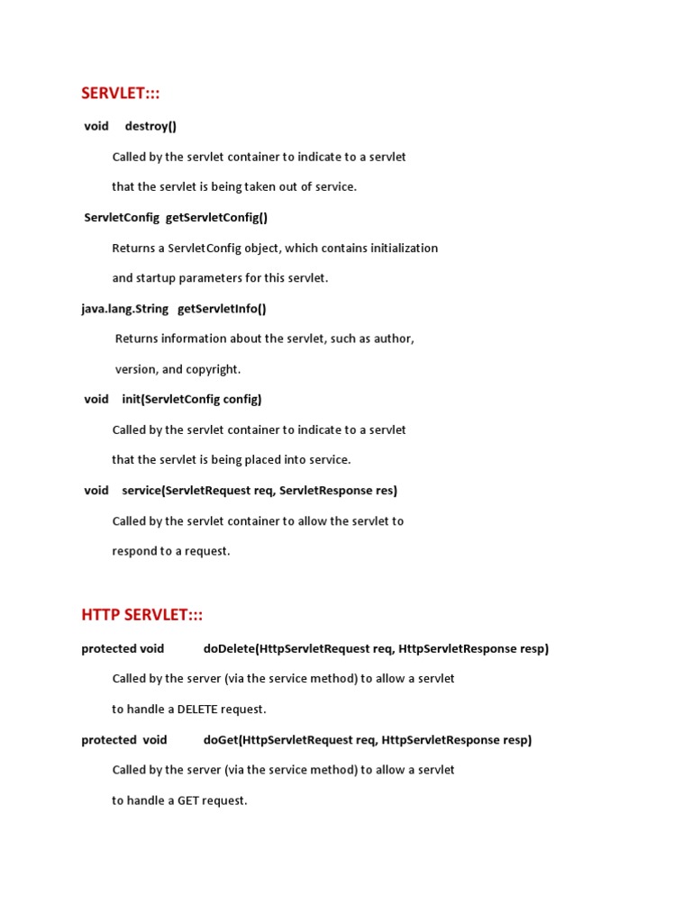 Servlet:::: Java - Lang.String Getservletinfo | PDF | Java Servlet ... Servlet:::: Java - Lang.String Getservletinfo | PDF | Java Servlet ...