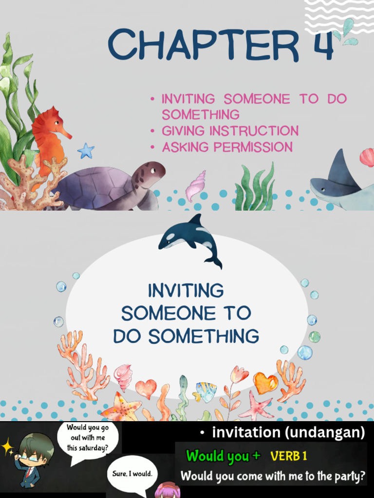 CHAPTER 3 MATERI Invite, Instruction, Permission | PDF