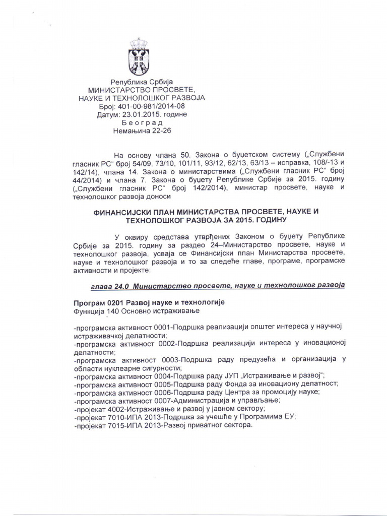 PROGRAMI I PROJEKTI | PDF