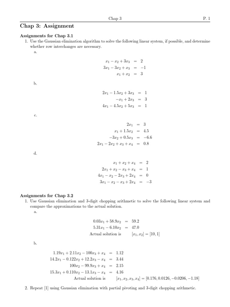 2022f Chap3hw KL | PDF | Algebra | Linear Algebra