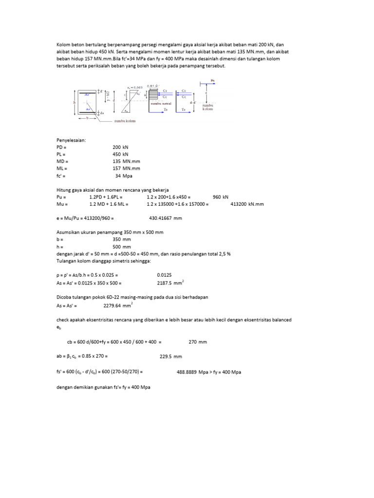 Jawaban UAS Beton NPM 79 | PDF