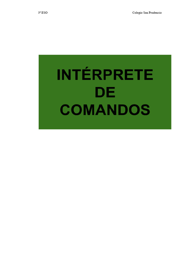 Intérprete de Comando - Símbolo Del Sistema-PowerShell | PDF | Archivo de computadora | Interfaz ...