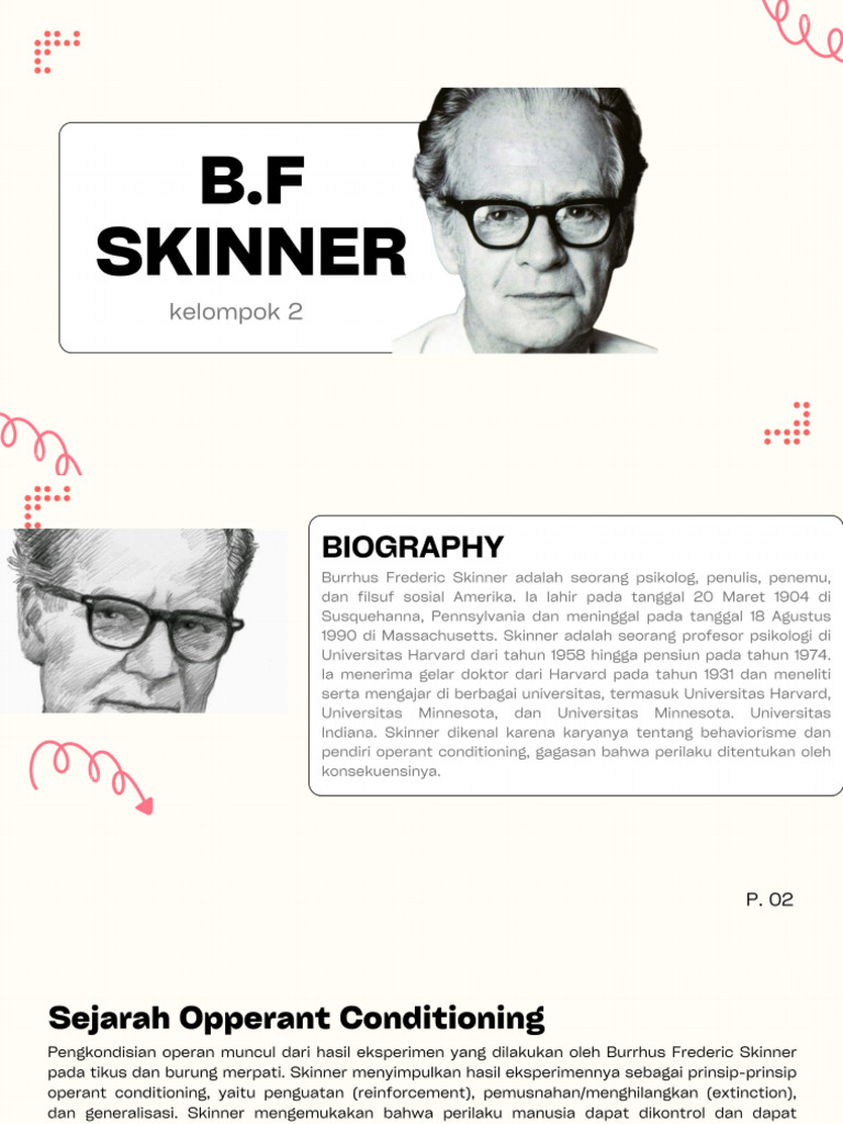 b.f skinner- Operant conditioning | PDF