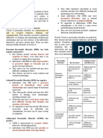 Mnemonics for Personality Disorder Clusters | PDF