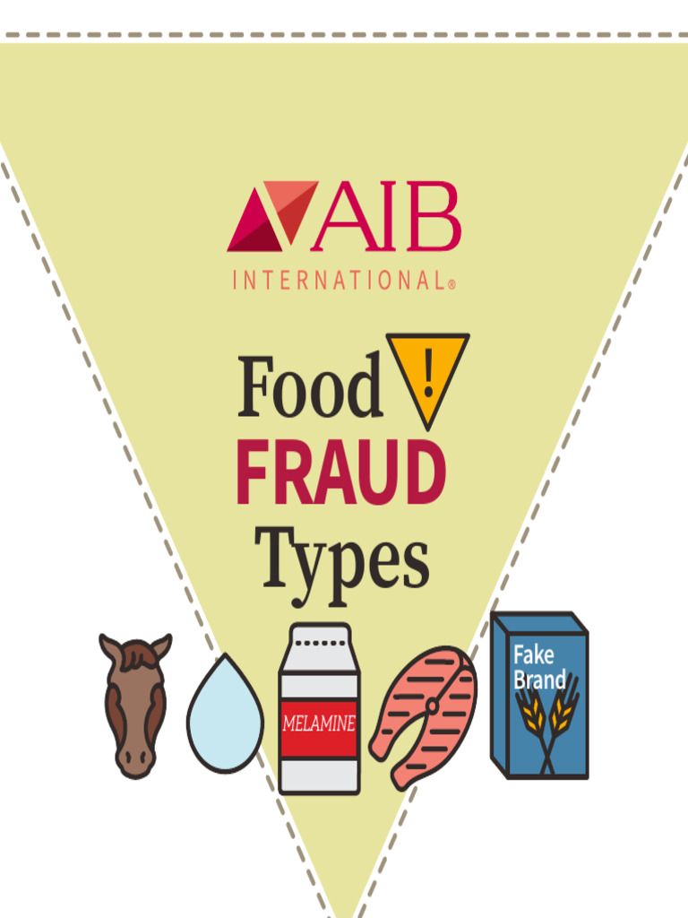 Types of Food Fraud Explained | PDF