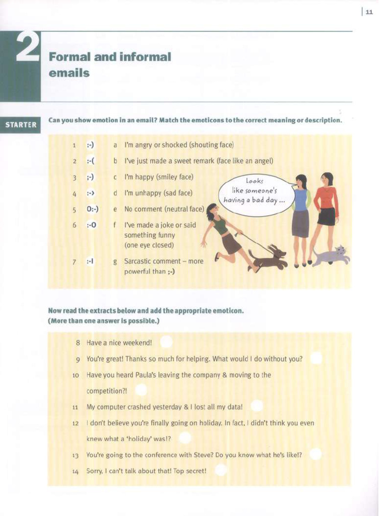 W1 Formal Informal Emails | PDF
