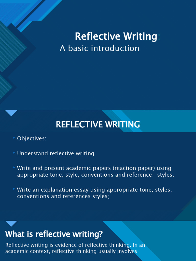 Reflective Writing | PDF | Behavioural Sciences | Cognition