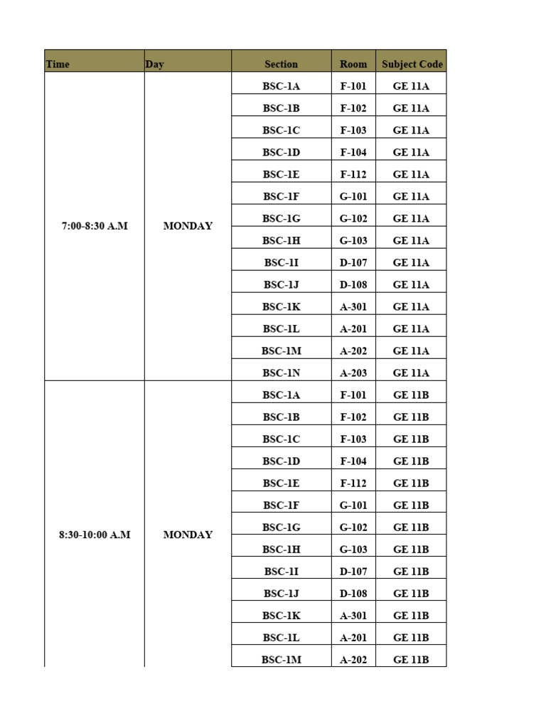 Examination Schedule 1 | PDF | Techniques | Criminal Justice