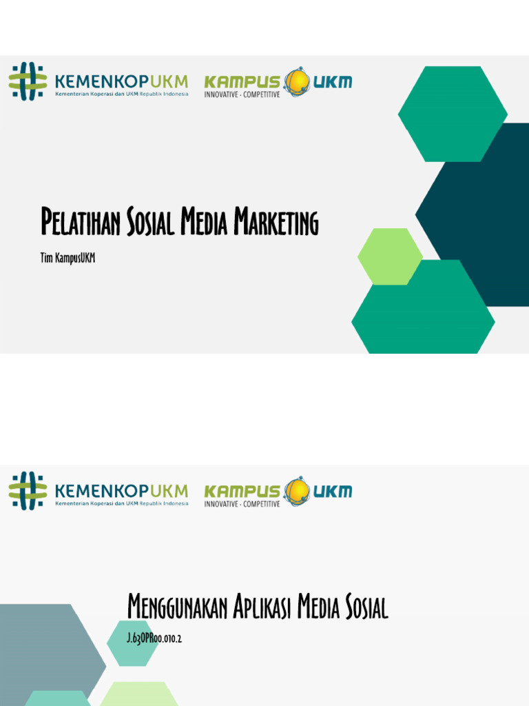 SMM 1-01 - Menggunakan Aplikasi Media Sosial | PDF | Griya & Taman